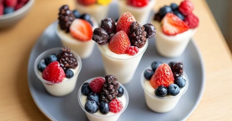 Dessert Rezepte: Buntes Obst-Dessert Im Waffelbecher Leicht Gemacht