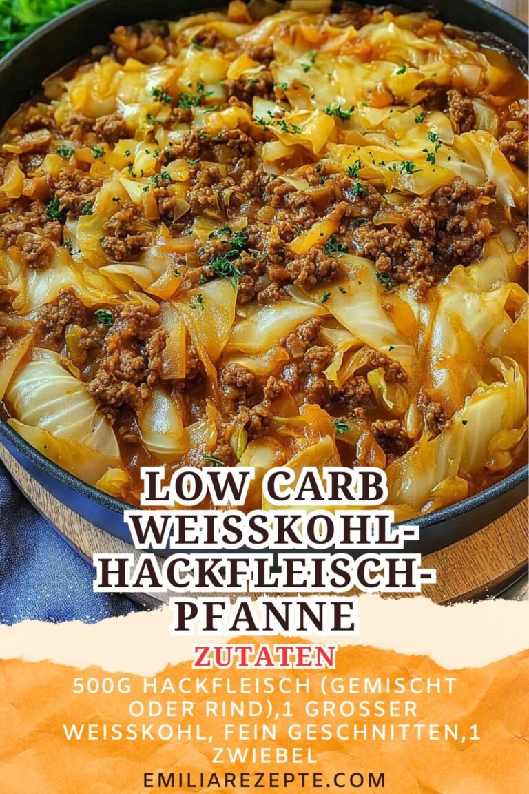 Low Carb Weißkohl-Hackfleisch-Pfanne - Gesundes Rezept von Emilia