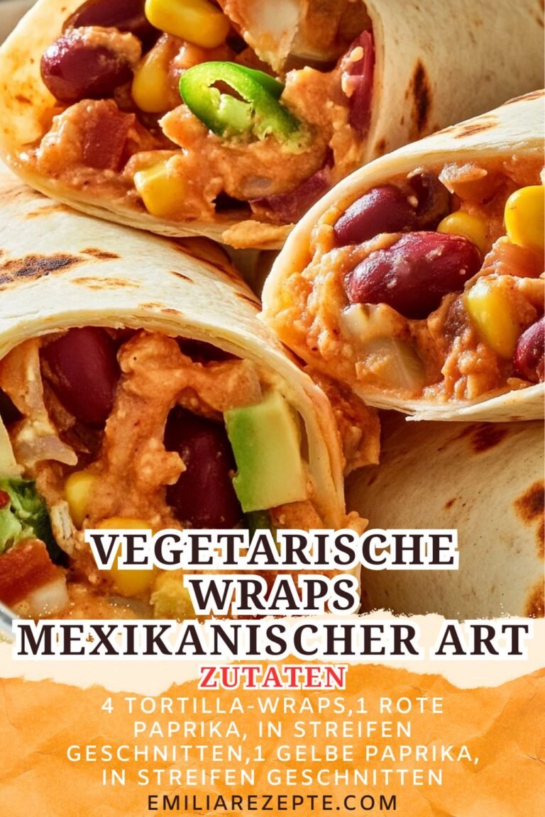 Vegetarische Wraps Mexikanischer Art