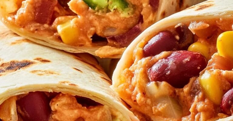 Vegetarische Wraps Mexikanischer Art