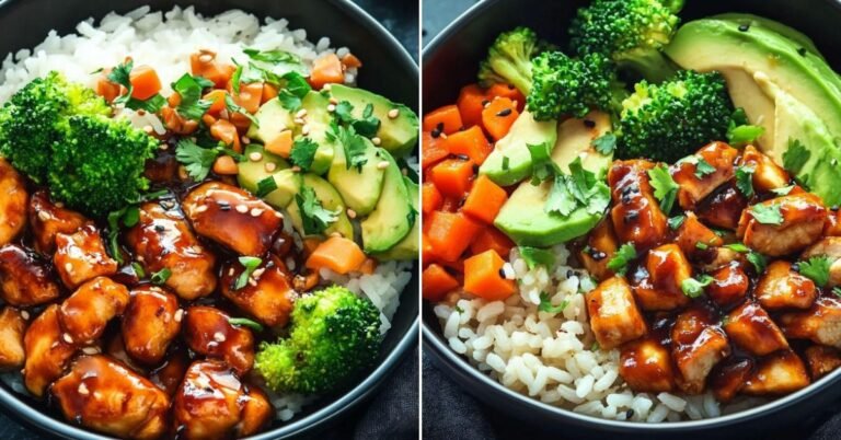 Sticky Chicken Reis-Bowls - Einfach und Lecker