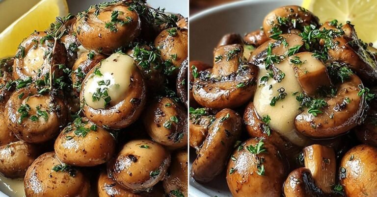 Pilz Rezept Champignons in Knoblauchsoße